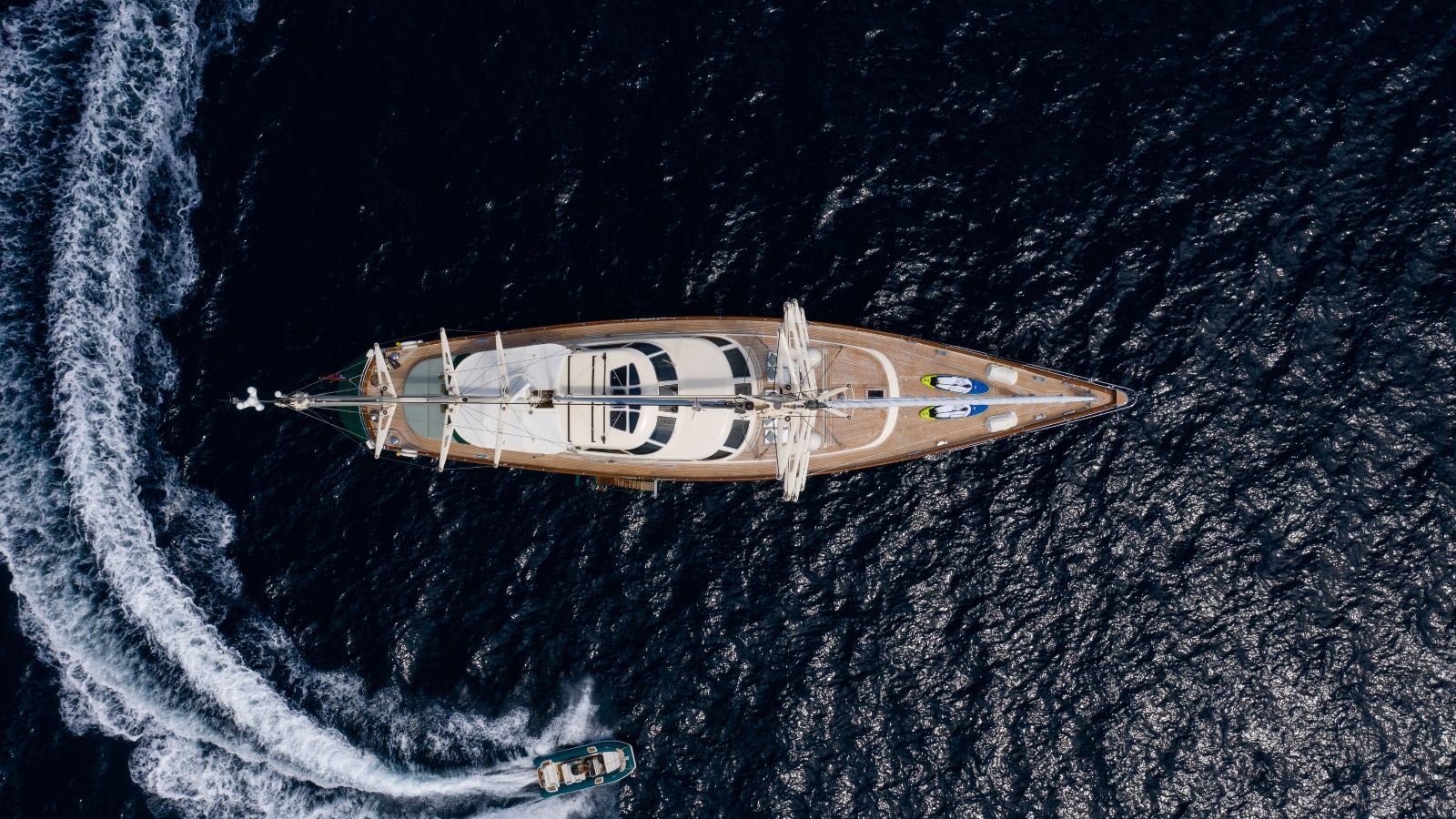 On board 36.8m Perini Navi sailing yacht Norfolk Star with owner Gary ...